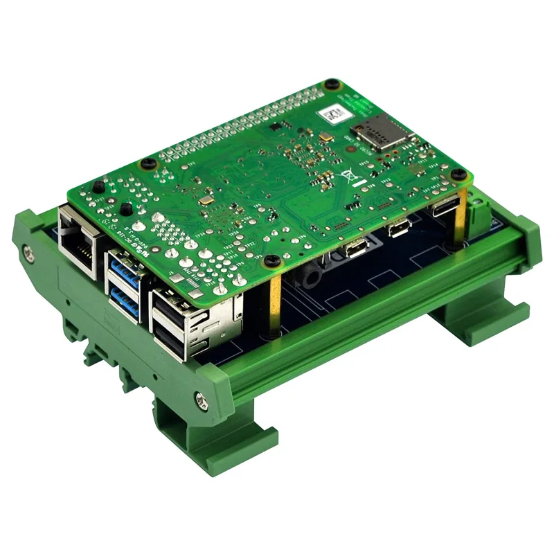 DIN Rail Mount Pinout Breakout Terminal Block Module for Raspberry Pi ...