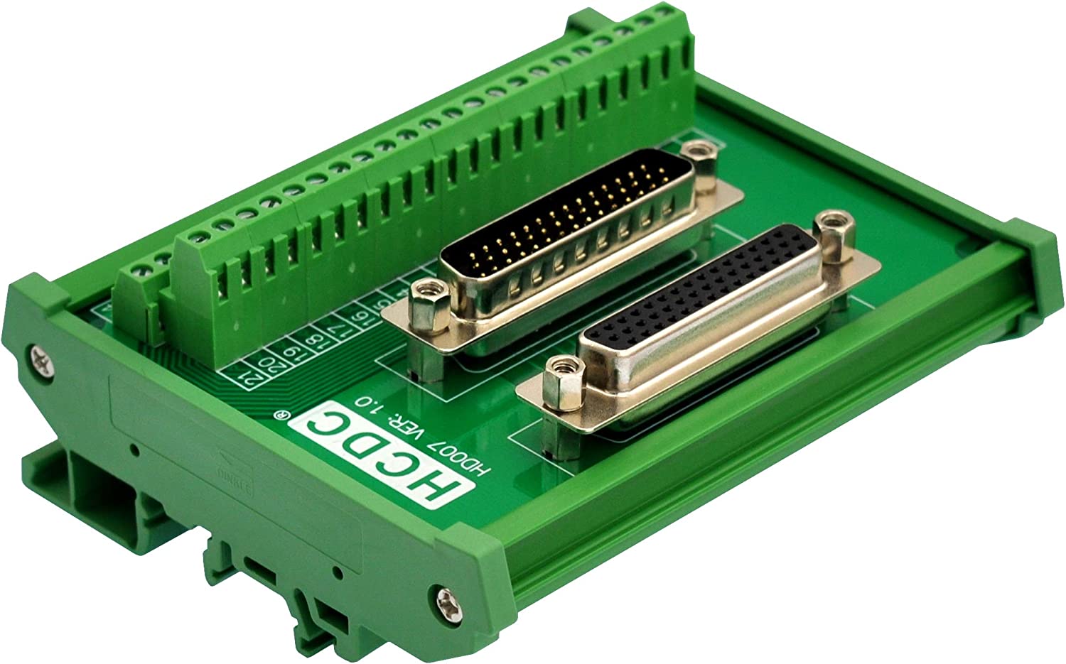 DIN Rail Mount D-SUB Male-Female Interface Module Terminal Block ...