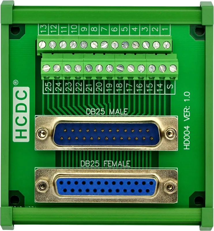 DIN Rail Mount D-SUB Male-Female Interface Module Terminal Block ...