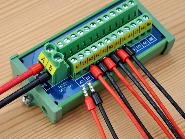 Screw Mount 30Amp 48V 2x12 Position Screw Terminal Block Distribution ...