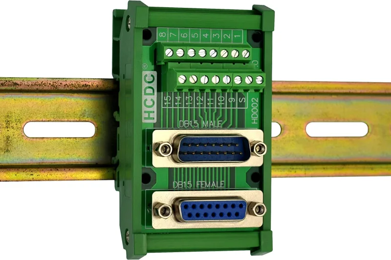 DIN Rail Mount D-SUB Male-Female Interface Module Terminal Block ...