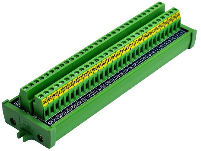 30 Position 24Amp/400V Screw Terminal Block Distribution Module (Screw ...