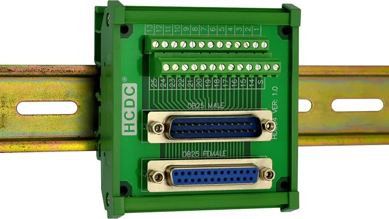 DIN Rail Mount D-SUB Male-Female Interface Module Terminal Block ...