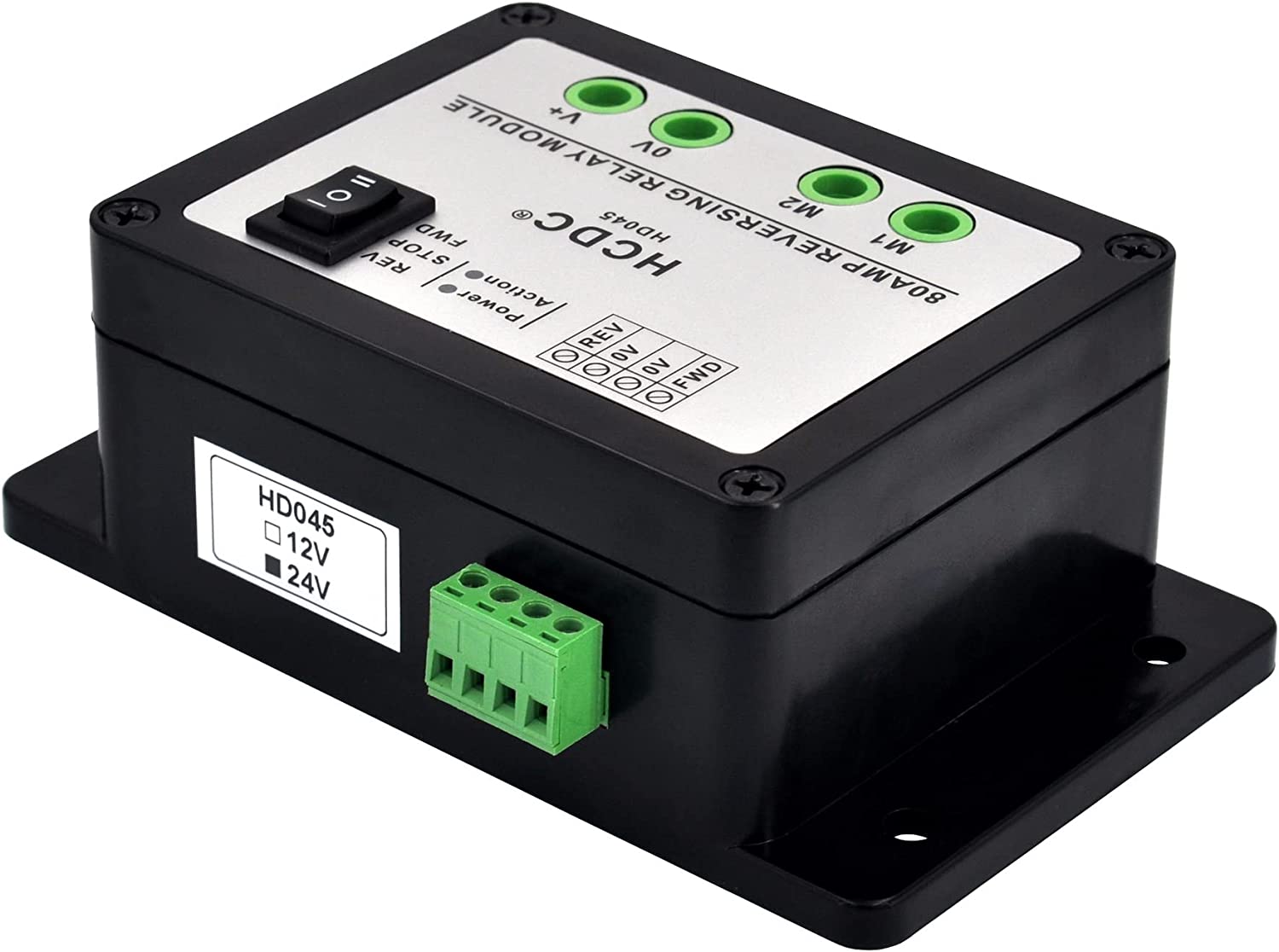 DC24V 80 Amp Forward and Reverse Relay Module for Motor/Linear Actuator ...