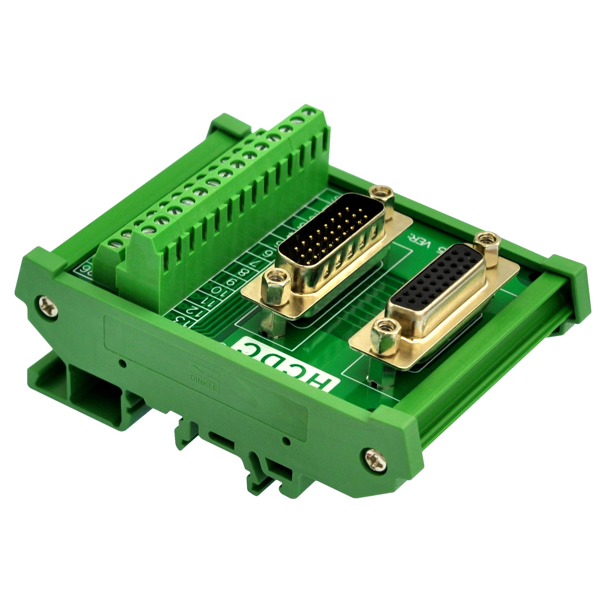 DIN Rail Mount D-SUB Male-Female Interface Module Terminal Block ...