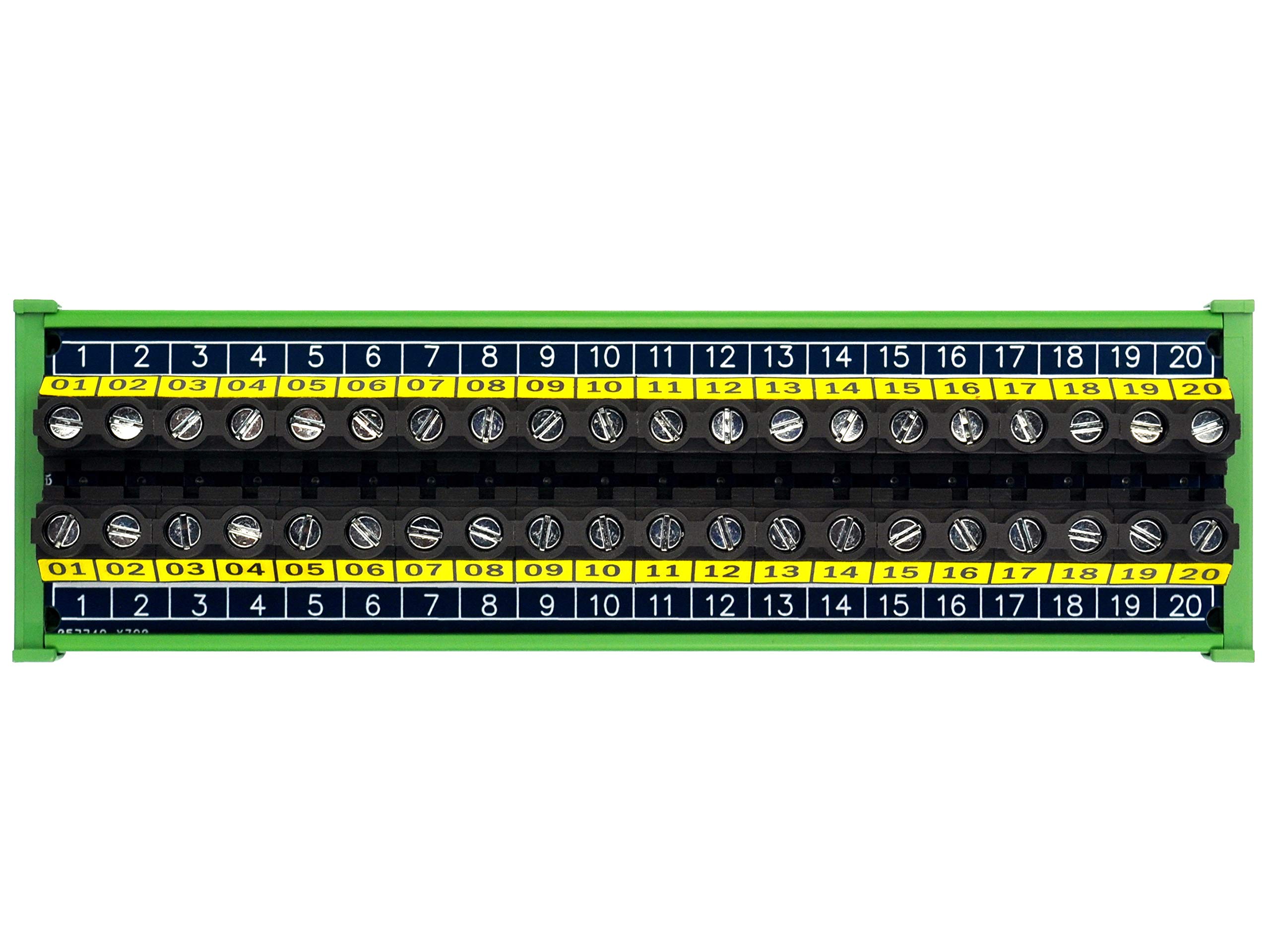 20 Position 30Amp/300V Screw Terminal Block Distribution Module (DIN ...