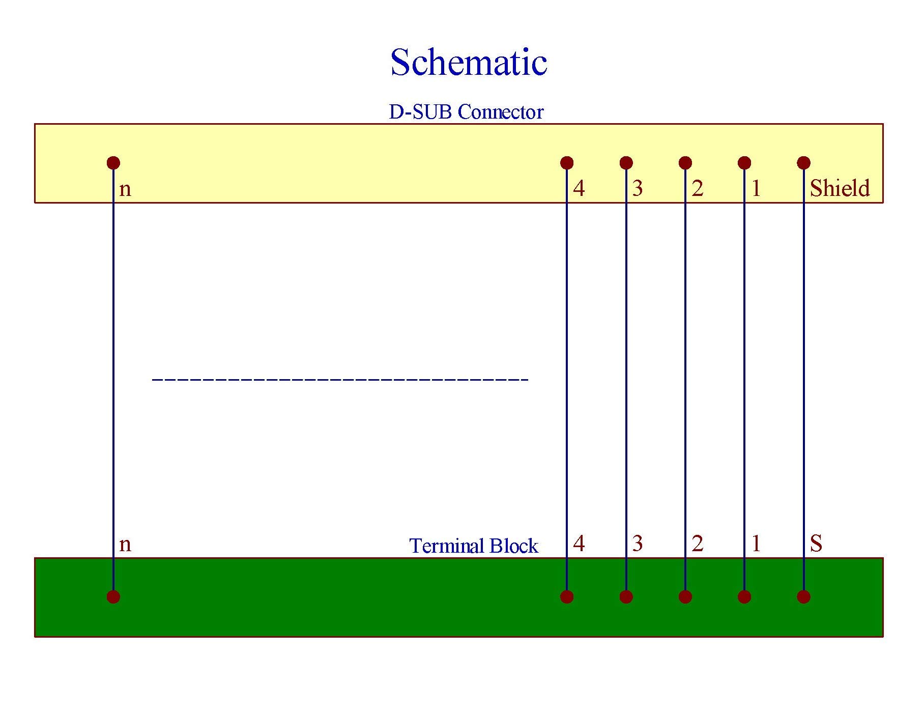 Slim Right Angle D-SUB Header Breakout Board Terminal Block DSUB ...