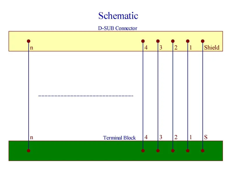 Slim Right Angle D-SUB Header Breakout Board Terminal Block DSUB ...