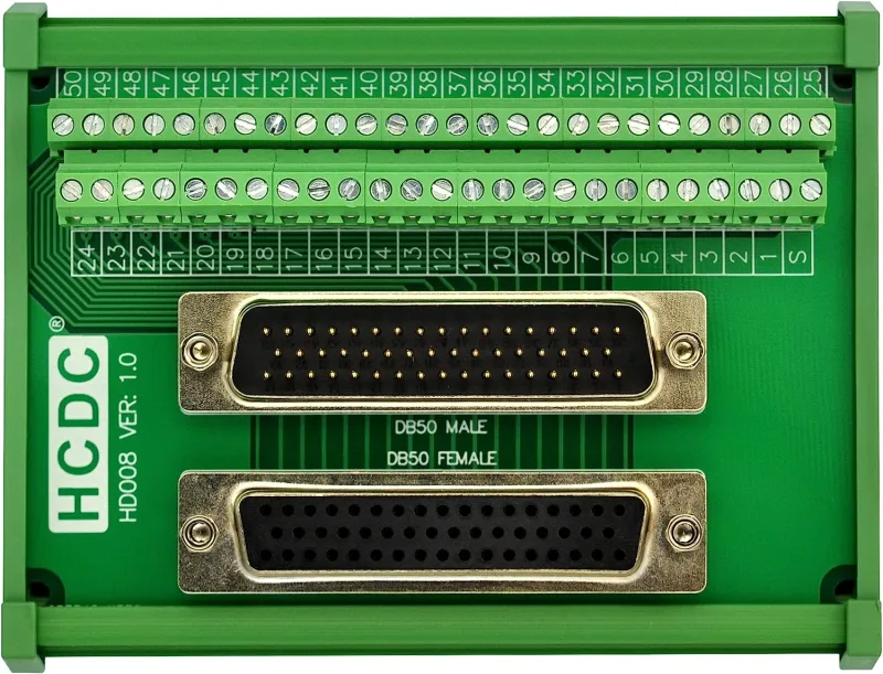 DIN Rail Mount D-SUB Male-Female Interface Module Terminal Block ...