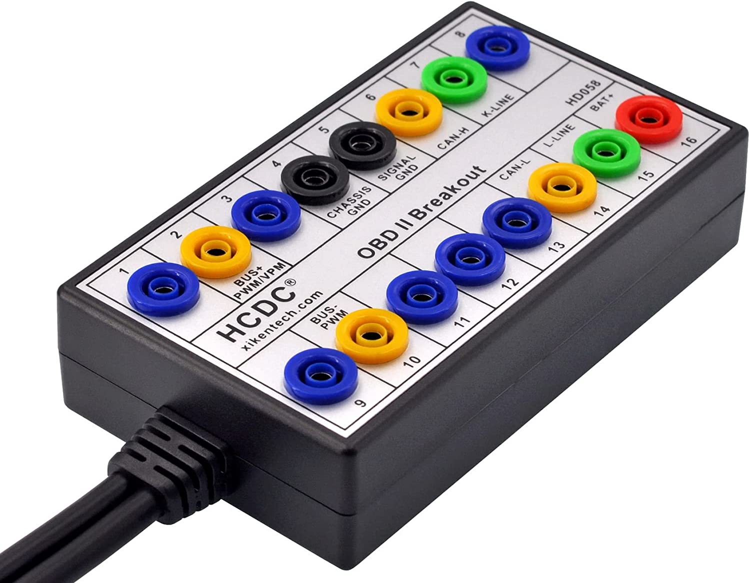 OBD-II Breakout Diagnostic Box, OBD2 Pinout Tester Detector, HCDC HD058