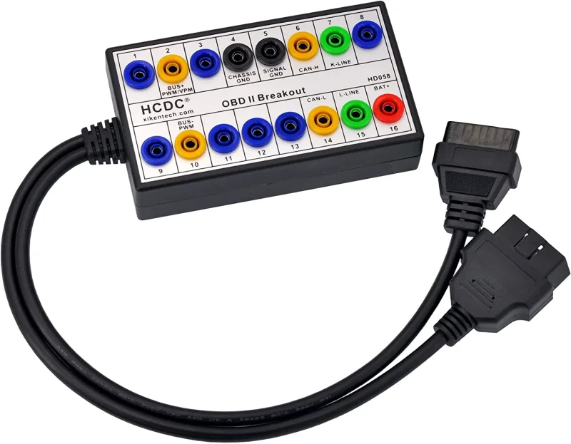Obd Ii Breakout Diagnostic Box Obd2 Pinout Tester Detector Hcdc Hd058