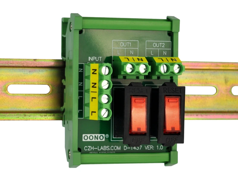 Rocker Switch Thermal Circuit Breaker Overload Protector 2 Channel ...