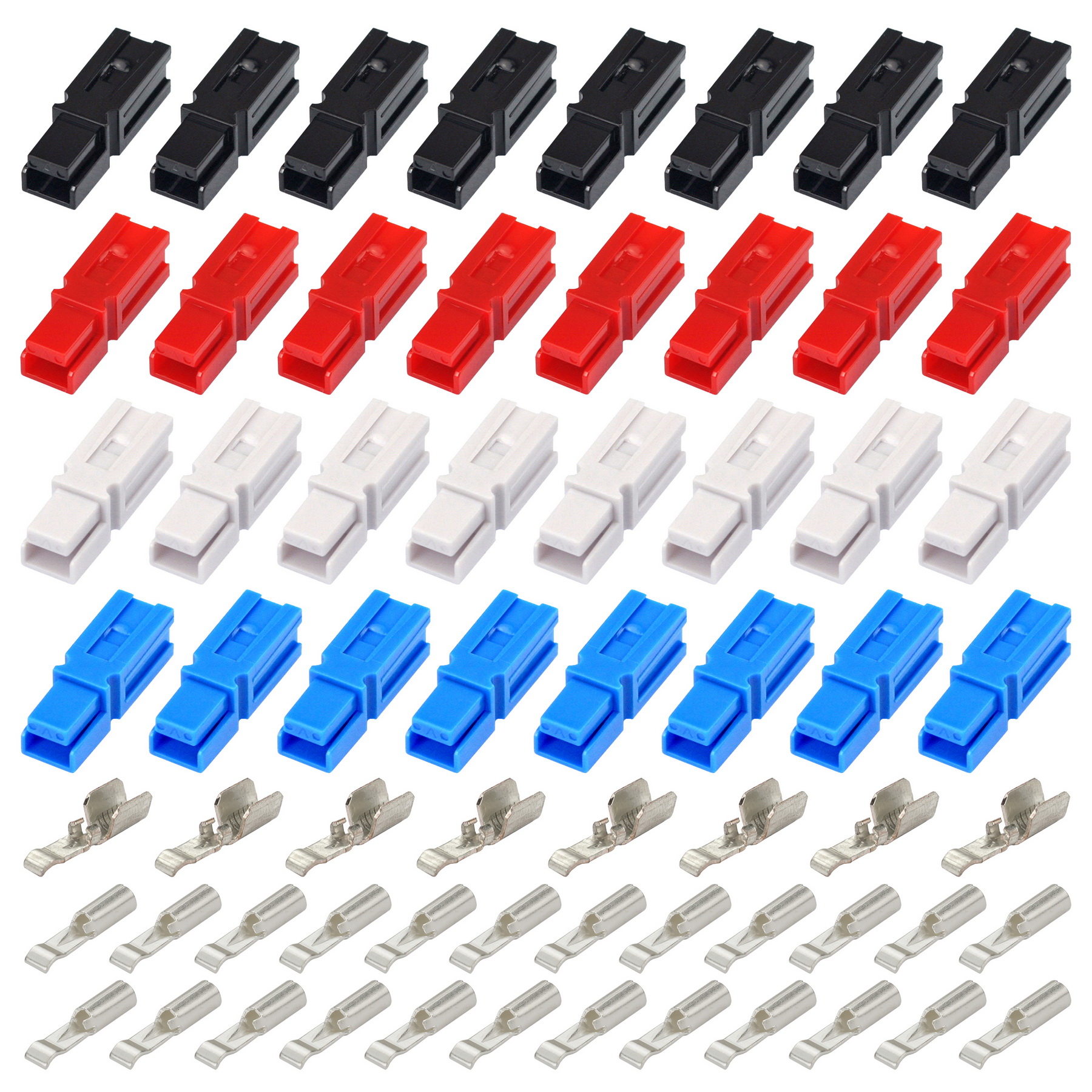 32PCS 4 Colors 30/45A Powerpole Connector Plug Assortment Kit