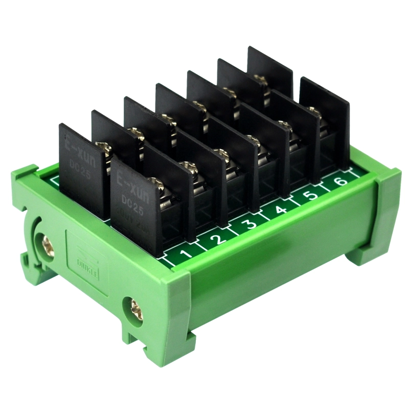 DIN Rail Mount 20Amp 2x6 Position Barrier Terminal Block Module