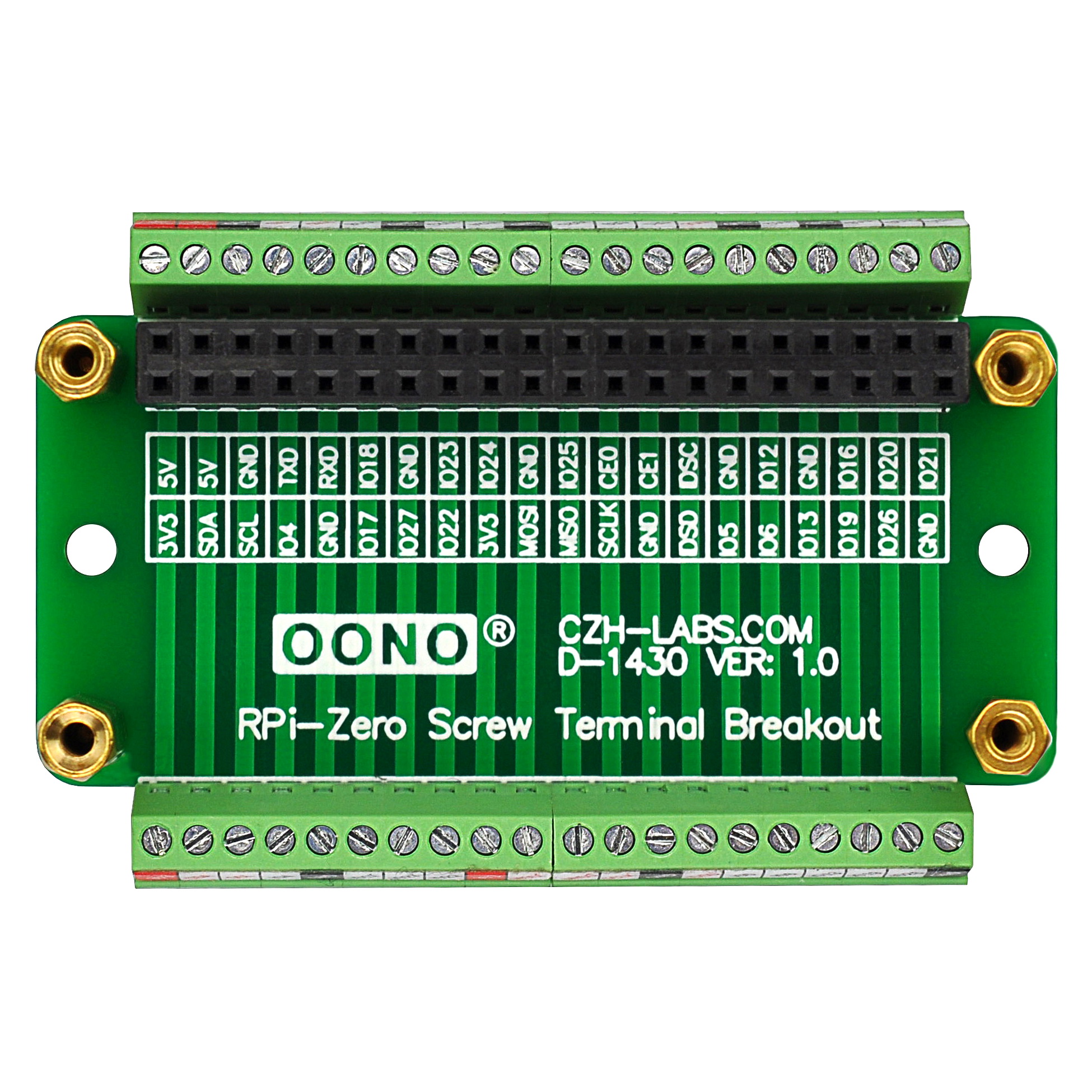 Ultra-small RPi Zero Terminal Block Breakout Board Module, for ...