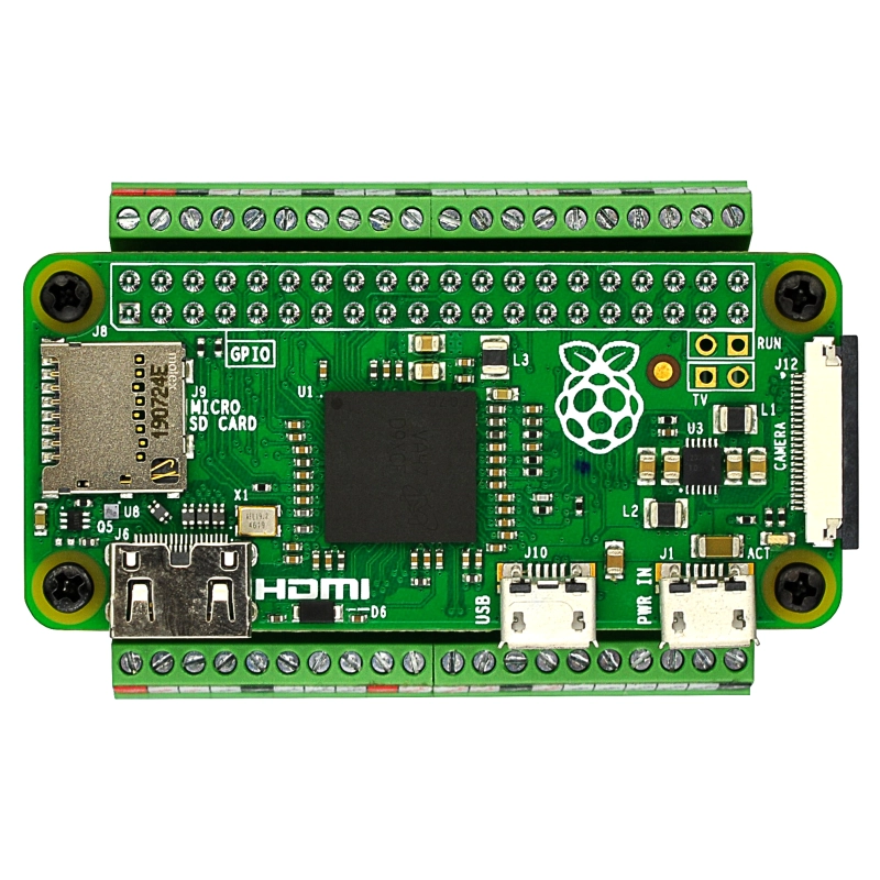 Ultra-small RPi Zero Terminal Block Breakout Board Module, for Raspberry Pi Zero-W