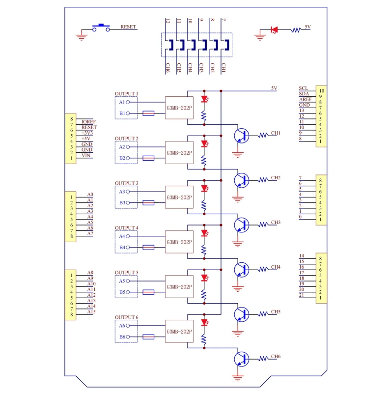 Solid State Relay SSR Board for Arduino Mega-2560 Due