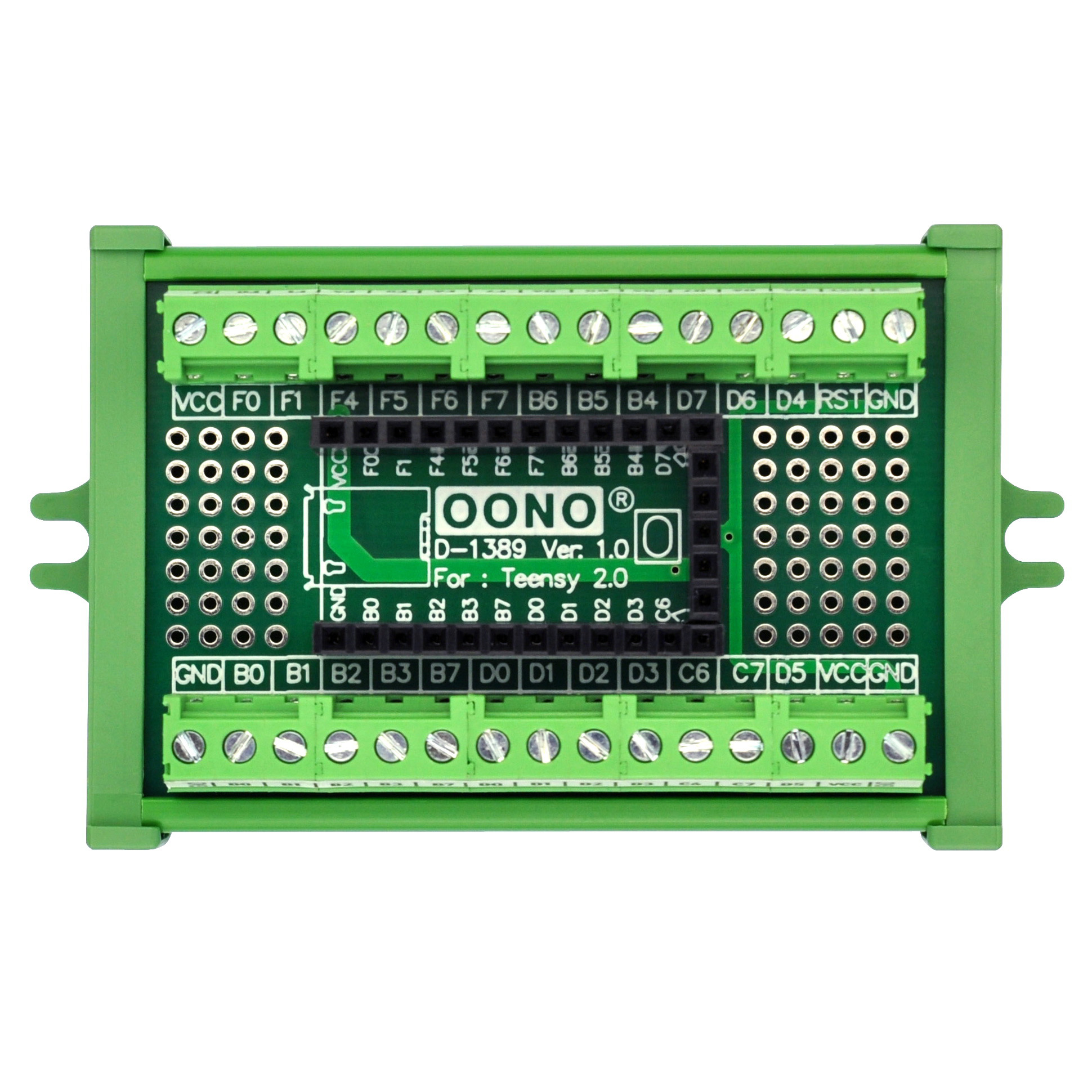 Terminal Block Breakout Board Module for Teensy 2.0, Screw Mount Version