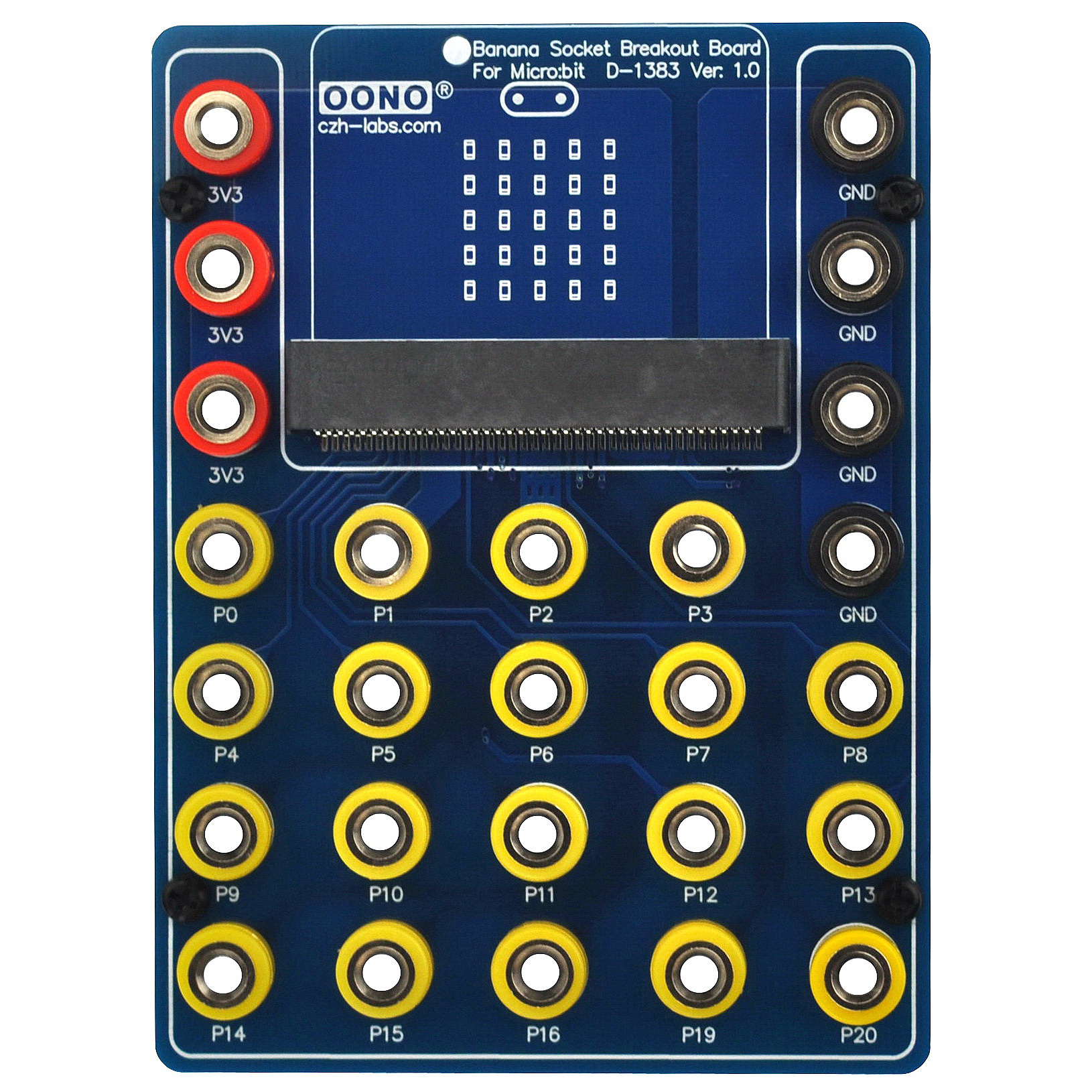 Banana Socket GPIO Breakout Board for Micro:bit Microbit