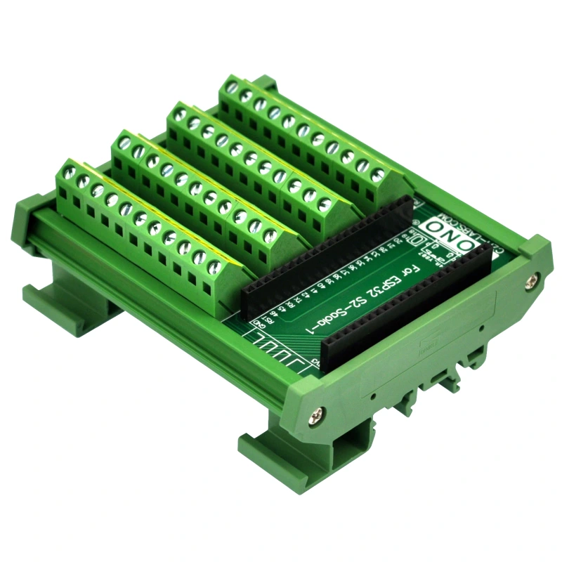 DIN Rail Mount Screw Terminal Block Breakout Module Board for ESP32-S2 ...