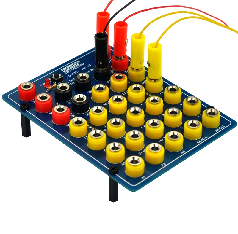 Banana Socket GPIO Breakout Board for Arduino UNO R3