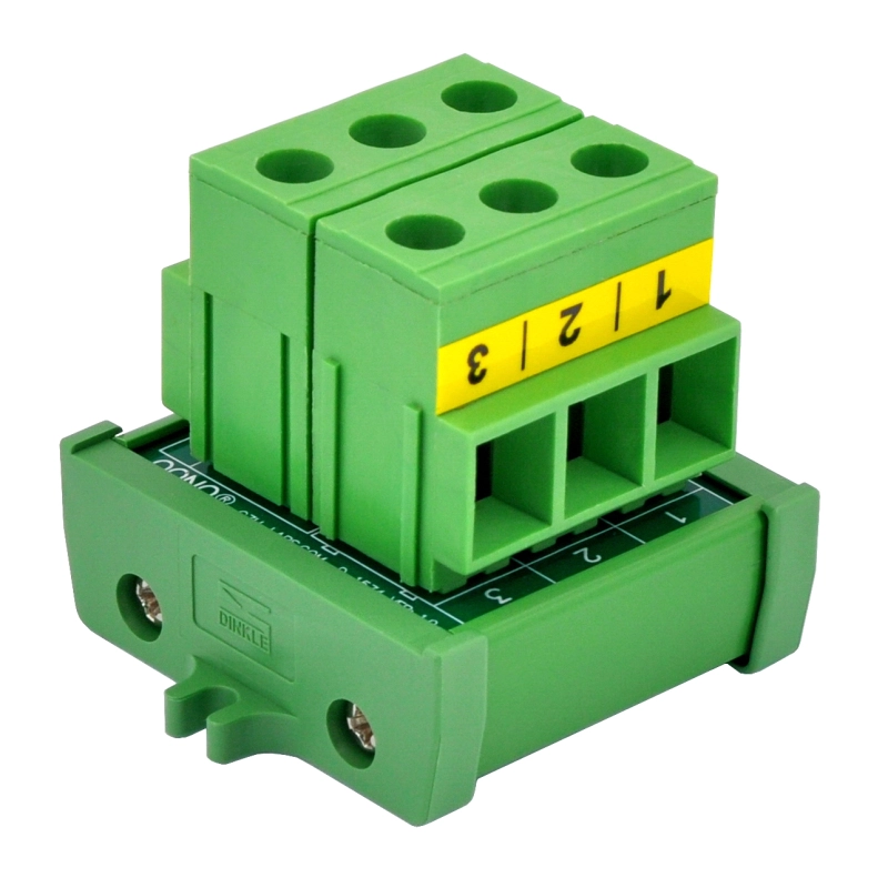Screw Mount 52Amp 300V 3 Position Screw Terminal Block Distribution Module