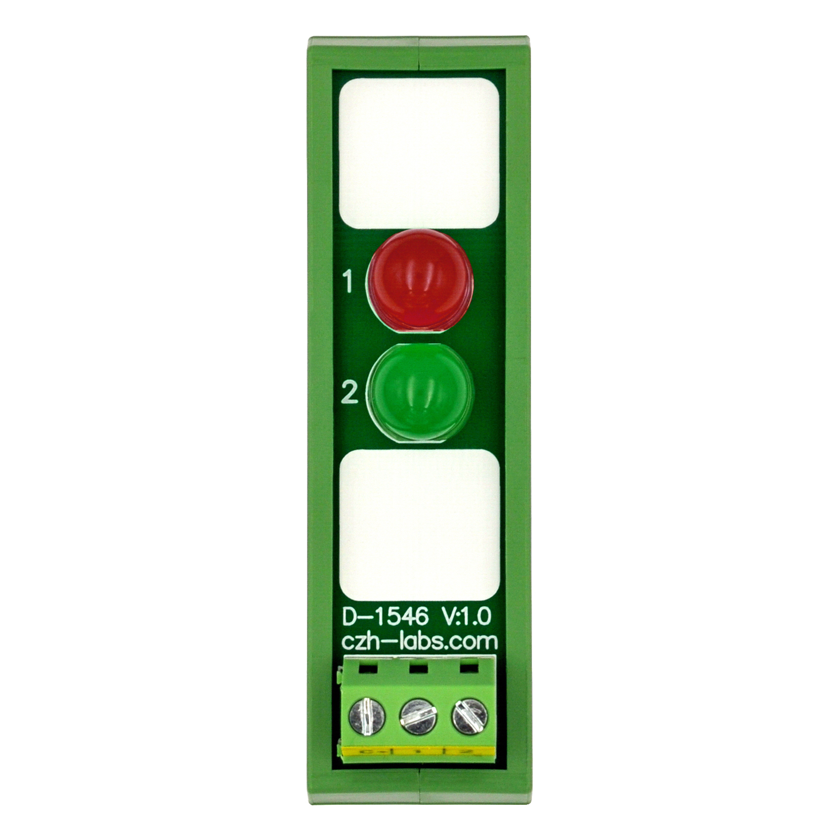 DIN Rail Mount DC 5-32V Common Positive Red-Green 10mm LED Indicator ...