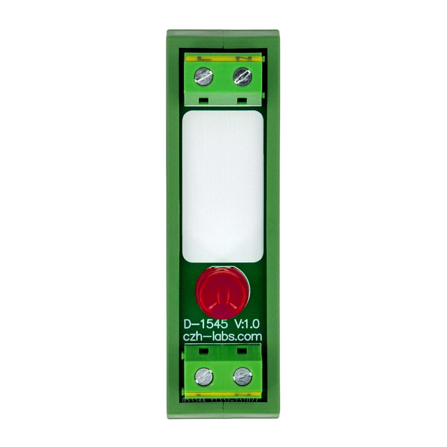 DIN Rail Mount AC 60-280V 1 Channel Red 10mm LED Indicator Light Module