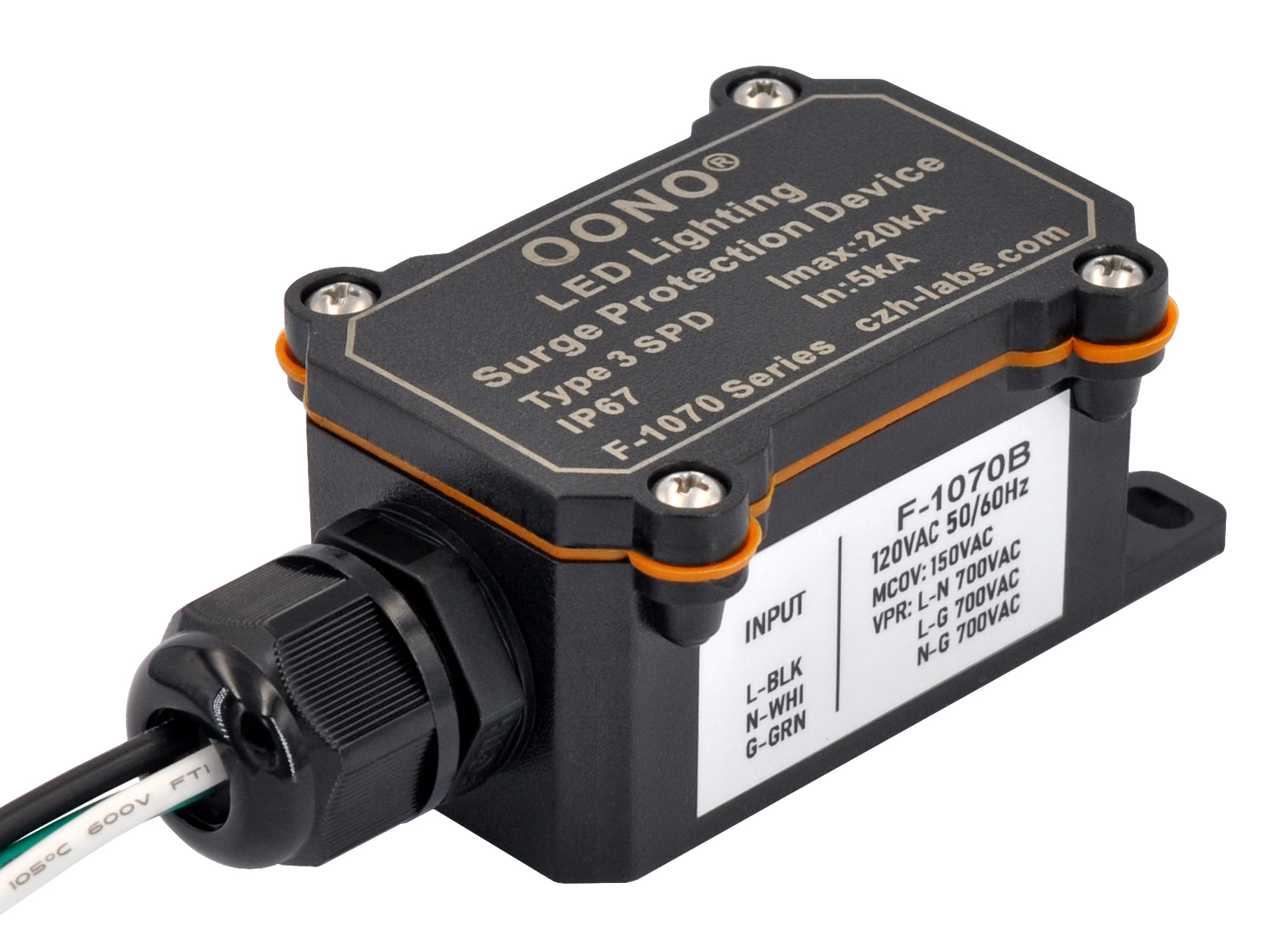 F-1070B AC120V SPD Surge Protective Device Module for LED Lighting