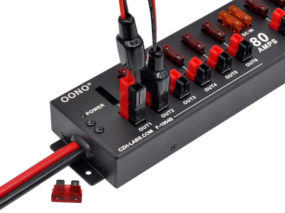 Wired 12 Port Powerpole DC Power Splitter Distribution Module