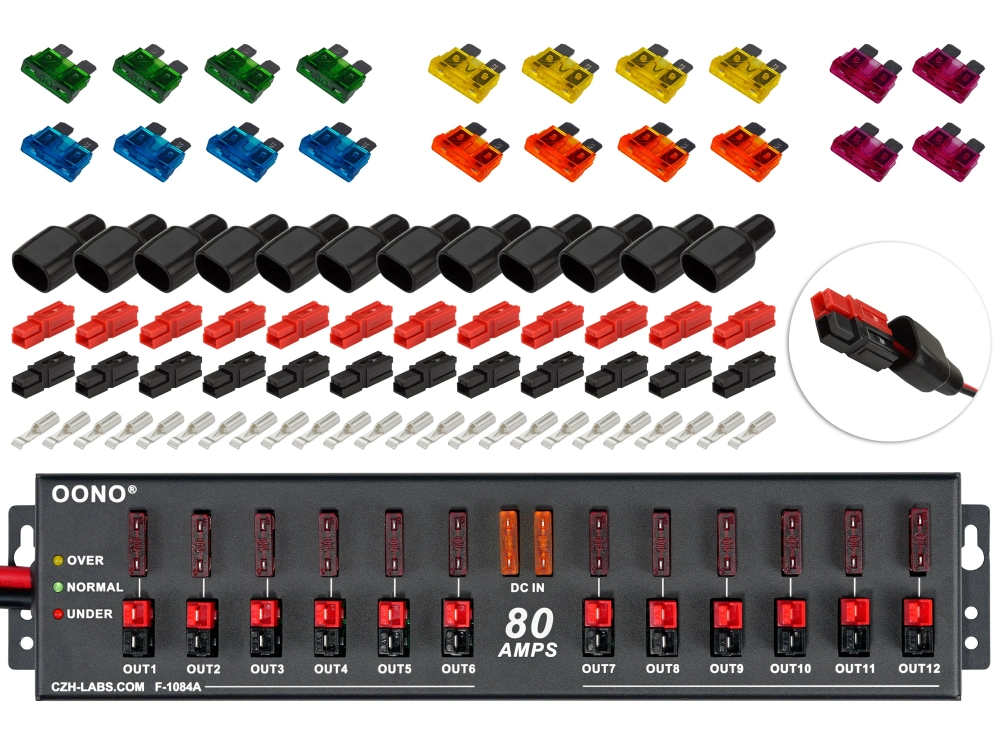 Wired 12 Port Powerpole DC Power Splitter Distribution Module, with ...