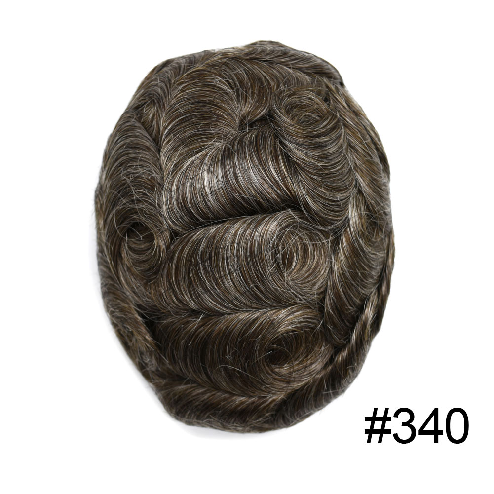 Q6 Hair Systems for Men Natural Hairline Human Hair Mens Toupee Swiss ...