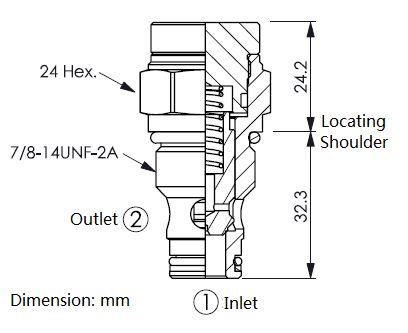 HYDRAFORCE HCV10-20 CHECK VALVE