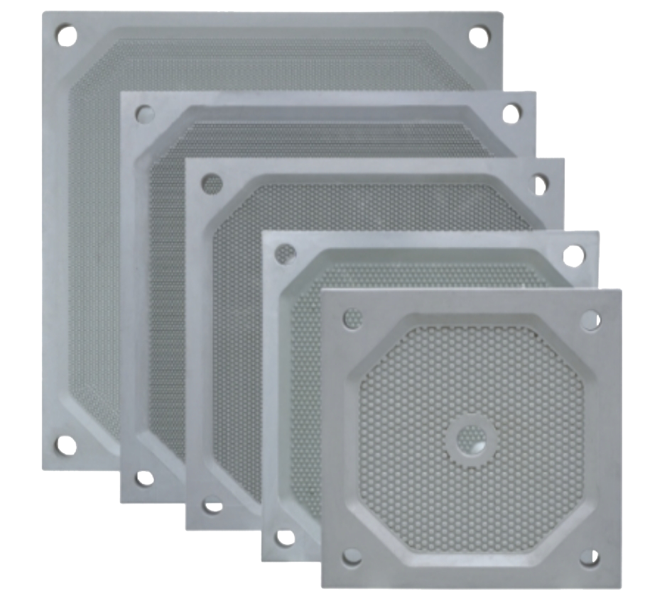 Plate and frame filter press filter plate reinforced polypropylene