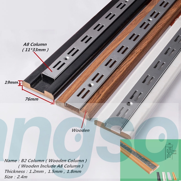 Metal AA column shelfstandardsatin /upright post for hanging brackets ...