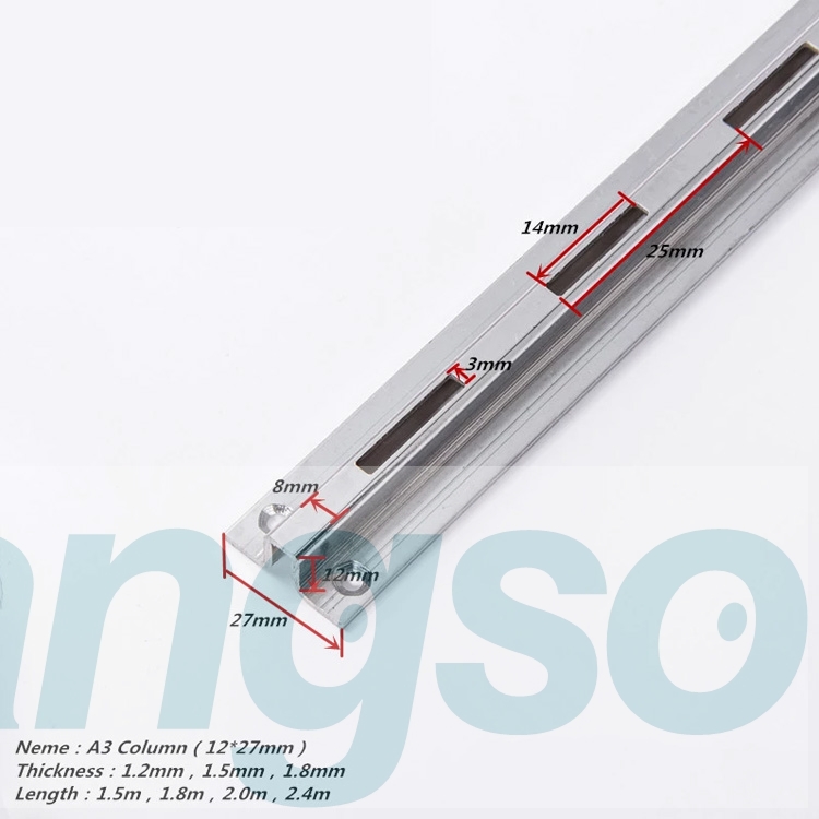 Metal AA column shelfstandardsatin /upright post for hanging brackets ...