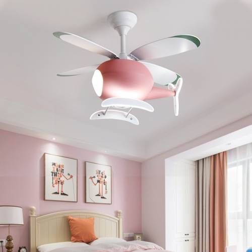【XB-008】Children'S Room Lights Cartoon Airplane Bedroom Fan Lights ...