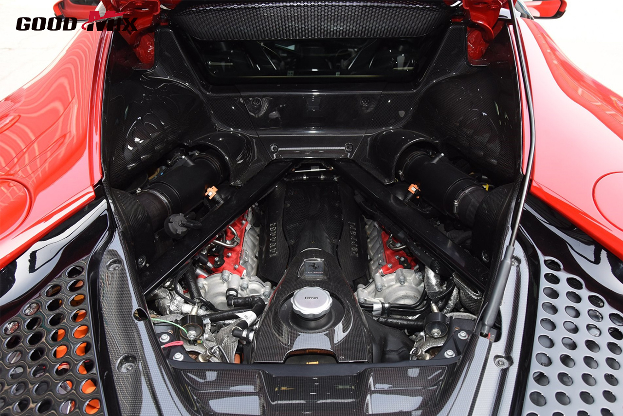 Ferrari SF90 OEM Style干碳纤维发动机舱,SF90