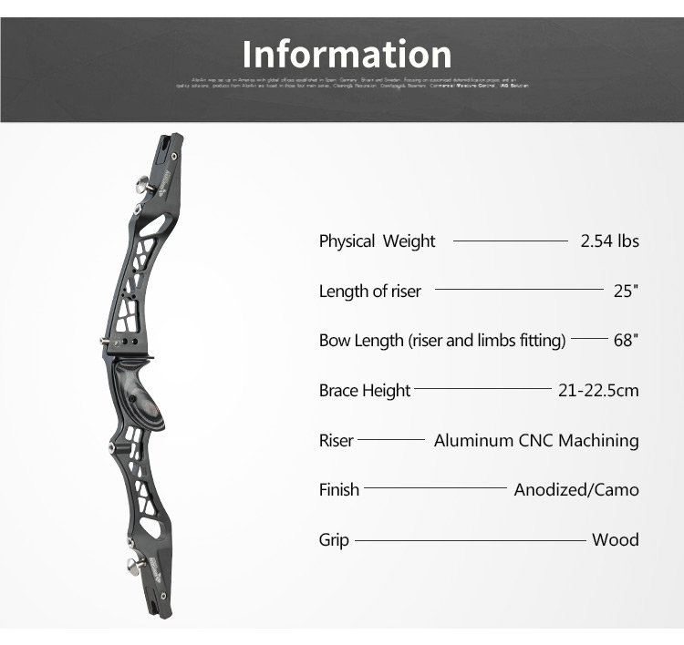 Recurve Bow Riser- Unison