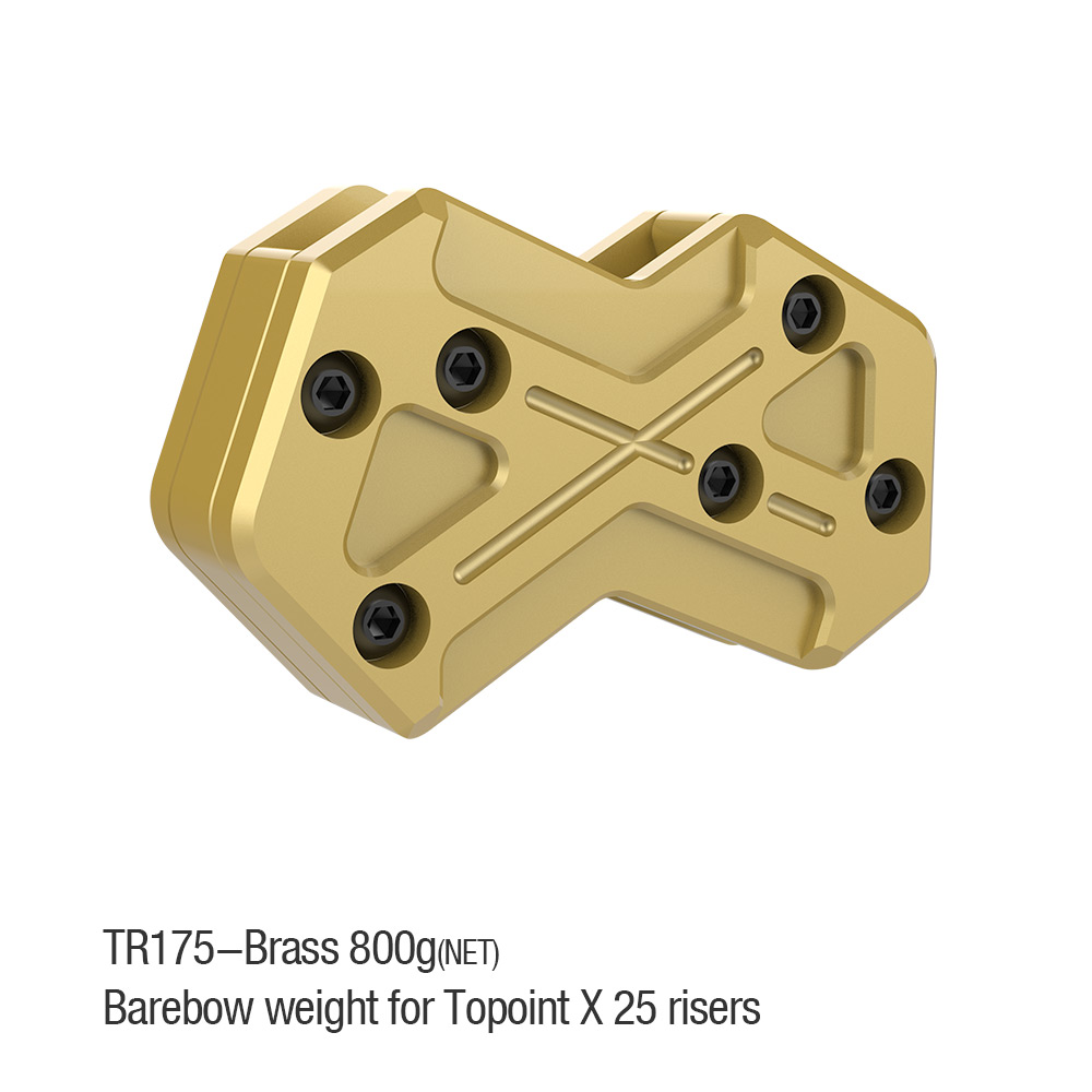 Barebow Weight Package for Topoint X 25 Recurve bow riser