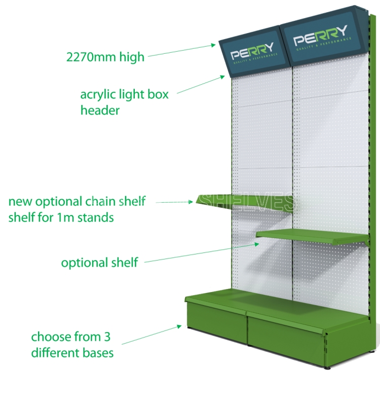 Preforated Tool Display Stand, Supermarket Equipment