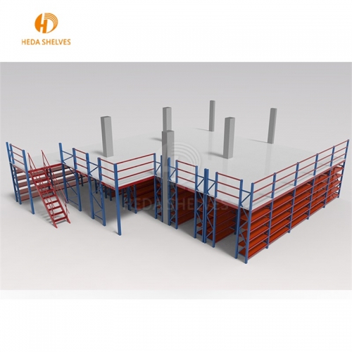 heavy duty warehouse pallet racking supported mezzanine floor racks ...
