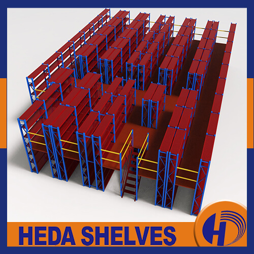 Heavy duty storage racks, Mezzanine floor design| Heda