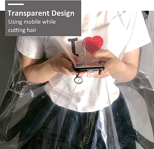 Cheap Disposable PE Plastic Waterproof Salon Biodegradable Hair Cutting ...