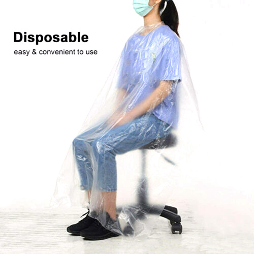 Wholesale 150*120cm PE Waterproof Apron For Hair Dyeing Gown For Barber ...