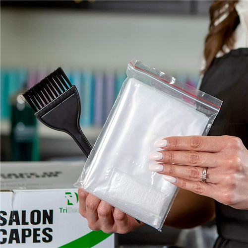 Disposable Hair Salon Barber Capes Aprons Bundle Package Barber Plastic ...