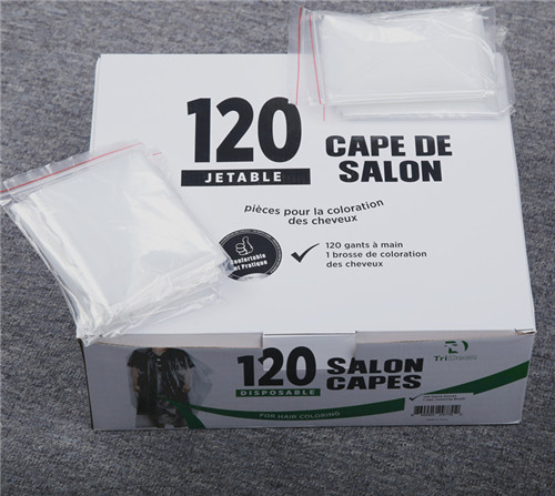 Disposable Hair Salon Barber Capes Aprons Bundle Package Barber Plastic ...