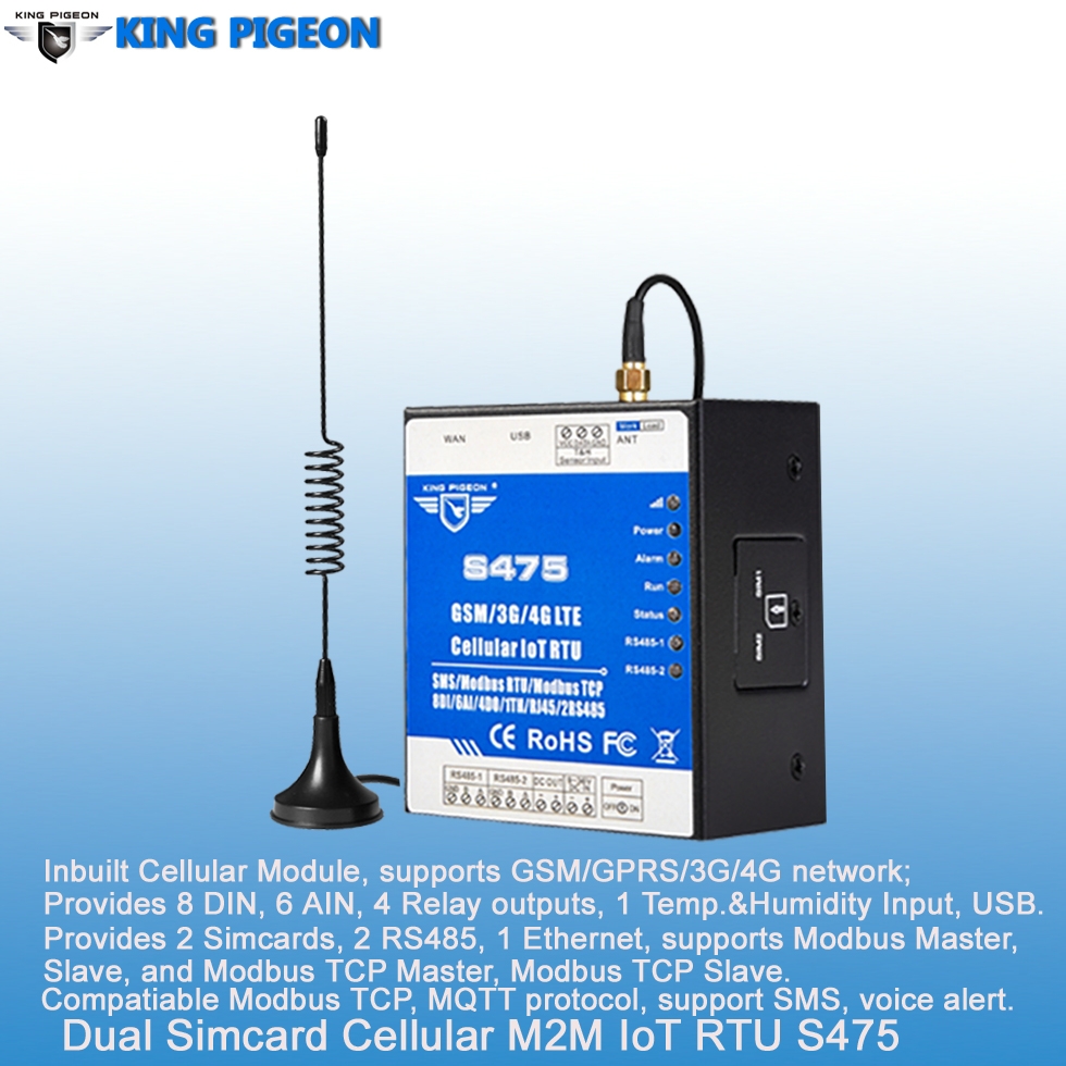 4G RTU, 4G Modbus RTU, 4G IoT RTU, 4G M2M, SMS RTU