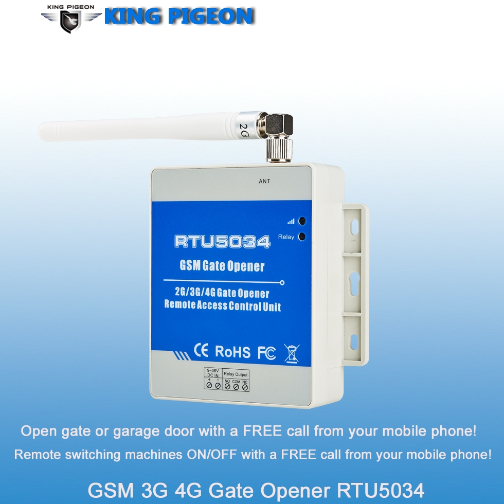 King Pigeon-GSM 3G 4G Gate Opener （1 Relay, Dial to open/ switch on/off）