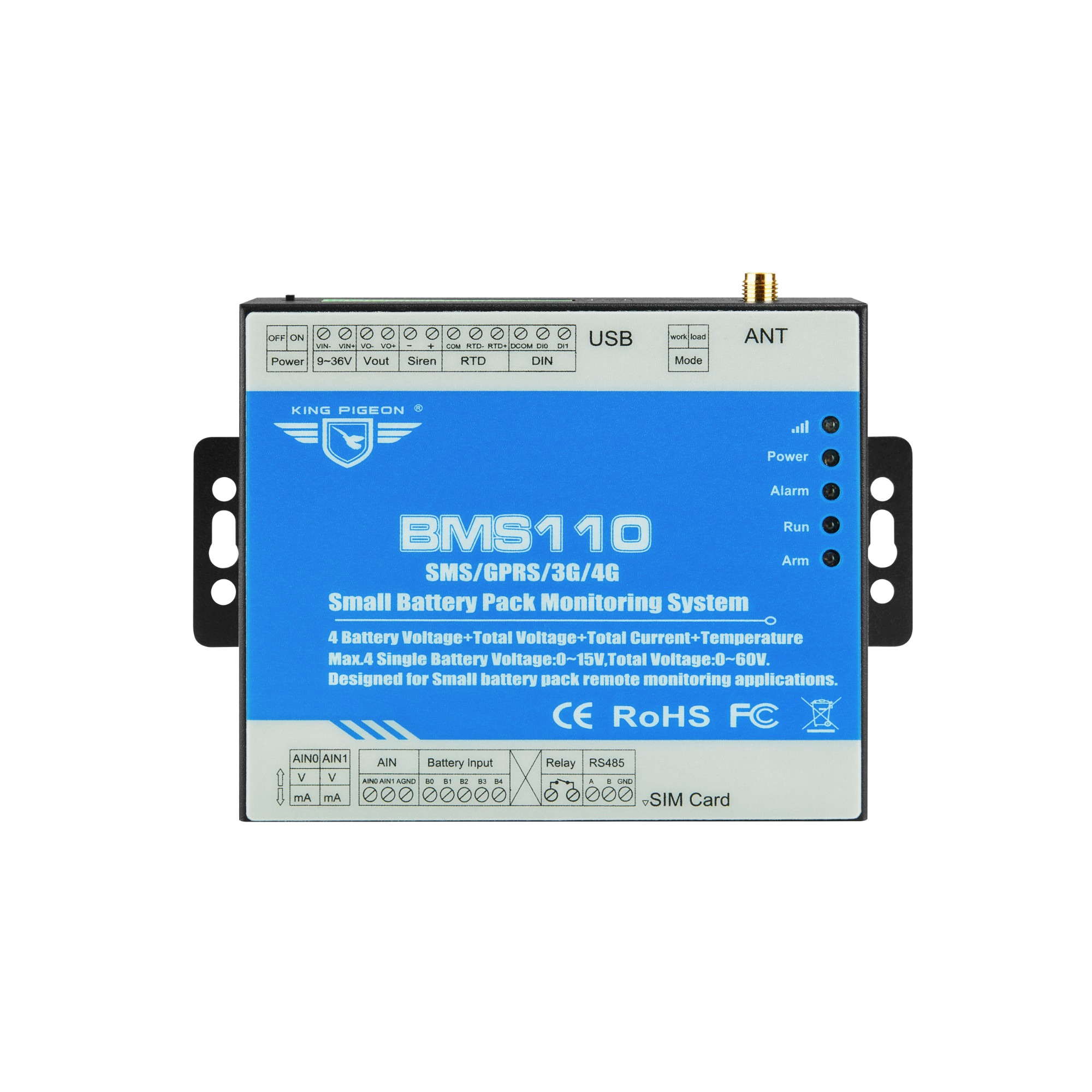 King Pigeon-4g battery monitoring system